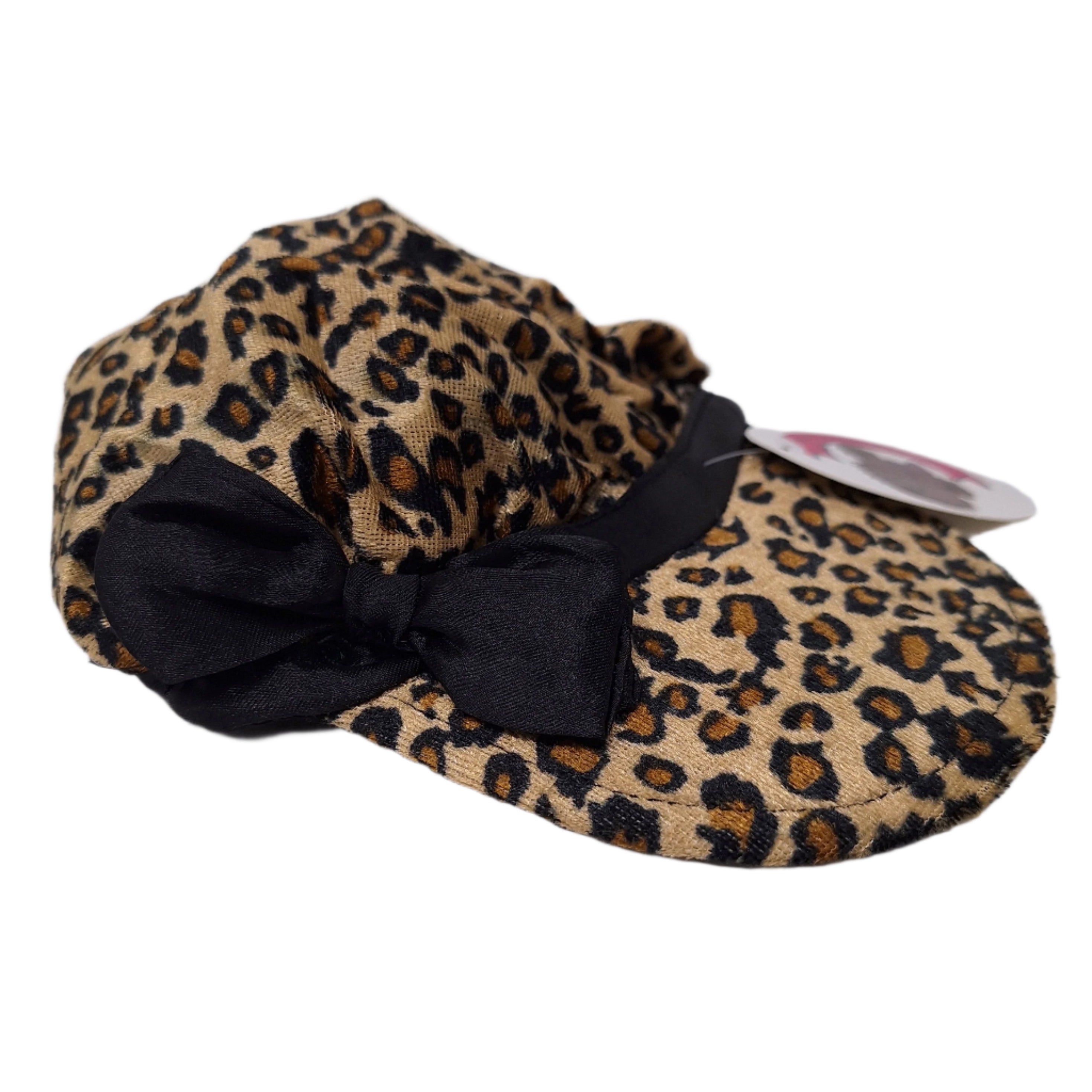 16" Leopard Print Hat - Bold and Fashionable Teddy Bear Accessory ...