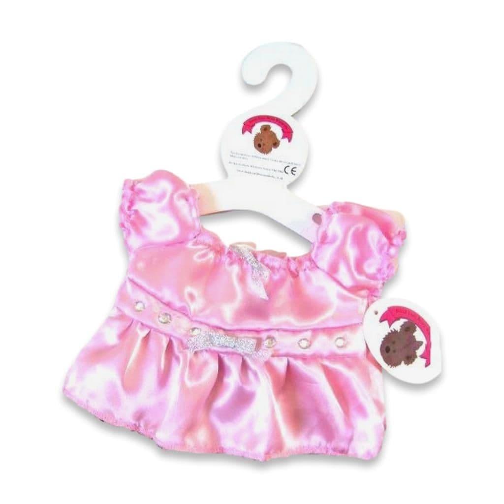 Teddy Bear Clothes - Satin top blouse pink pretty detail | Build Your ...